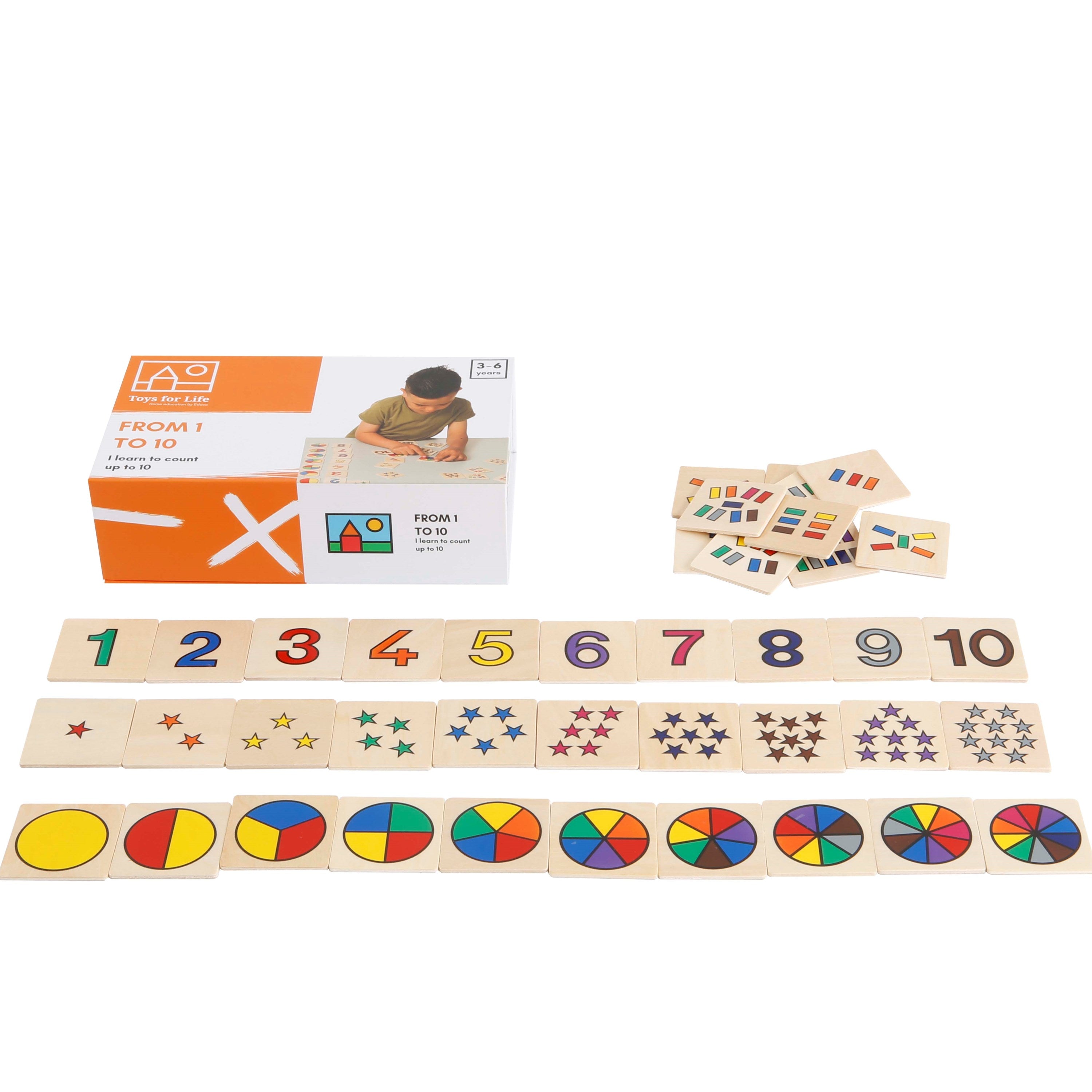 1 to 10 Counting Numbers | Montessori Hands on Math Learning Game ...